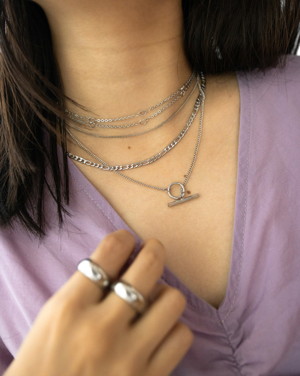 LEXI Toggle Necklace in Silver– The Hexad