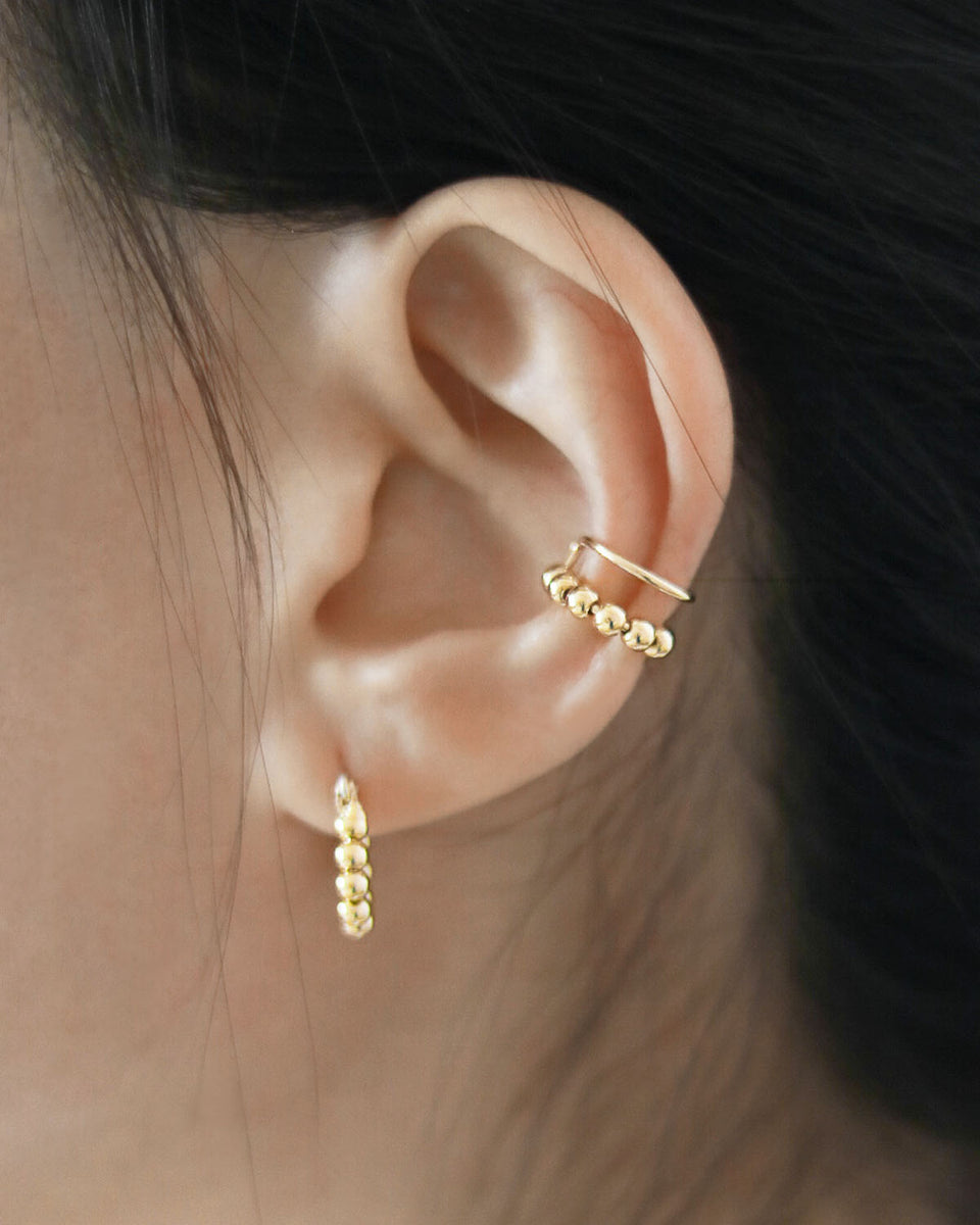 EMI Beaded Ear Cuffs in Gold– The Hexad