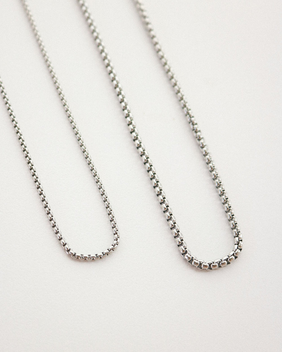 BOX Cut Chain in Silver– The Hexad
