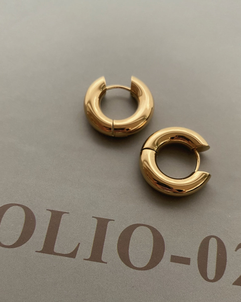KIYO Clicker Hoops in Gold– The Hexad
