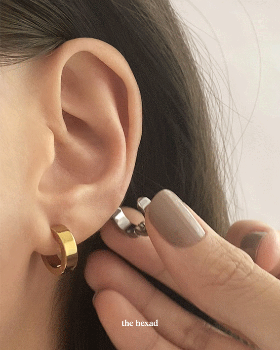 BULLET Ear Cuffs in Silver | The Hexad