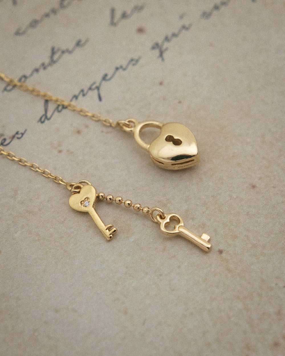 LOCK and Key Threader Earrings– The Hexad